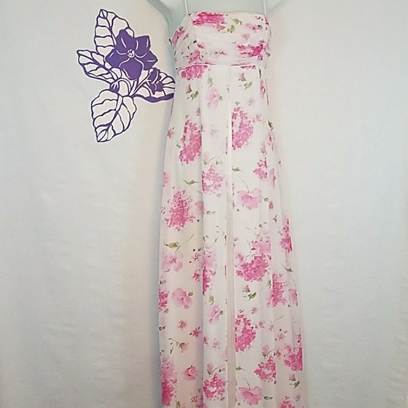 Morgan & Co. | Dresses | Morgan Co Pink Floral Prom Dress 393 | Poshmark